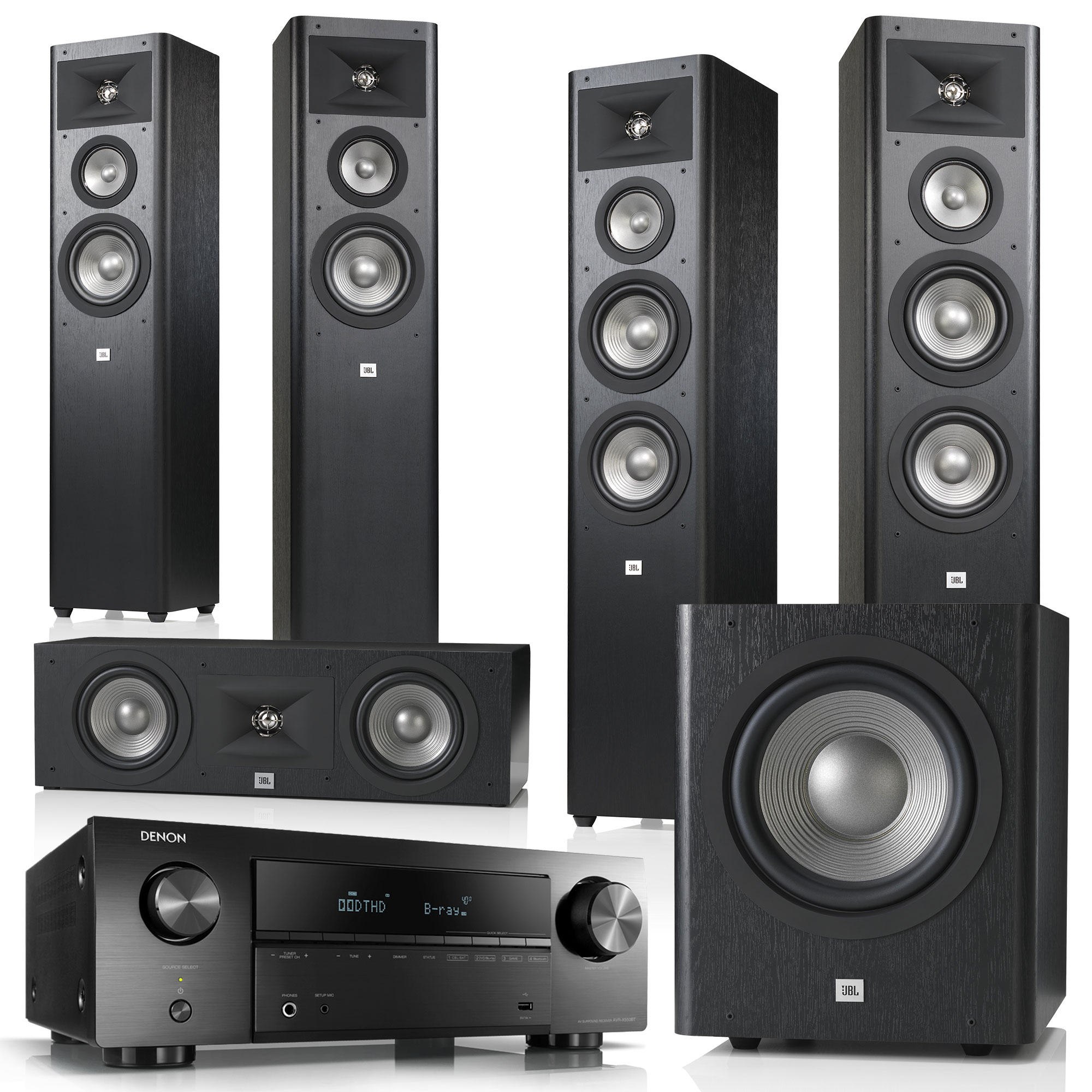 JBL Studio 280+270+235C+250P ve Denon AVR-X540H 5.1 Ev Sinema Ses ...