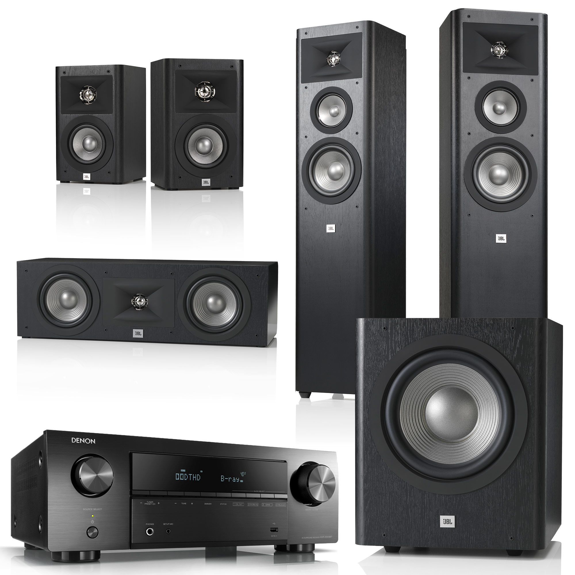 JBL Studio 270+220+235C+250P ve Denon AVR-X540H 5.1 Ev Sinema Ses ...